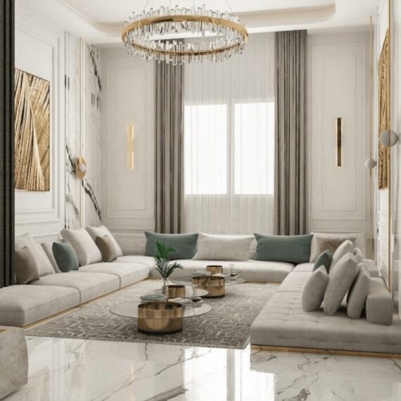 Signature Majlis Seating – Custom Modern Arabic Sofa